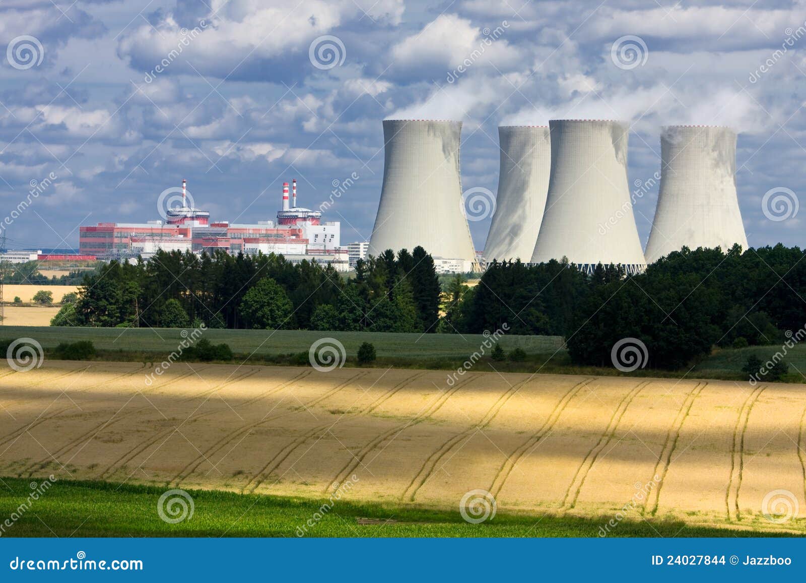 Nuclear Power Plant Temelin Stock Photo - Image of environment, high ...