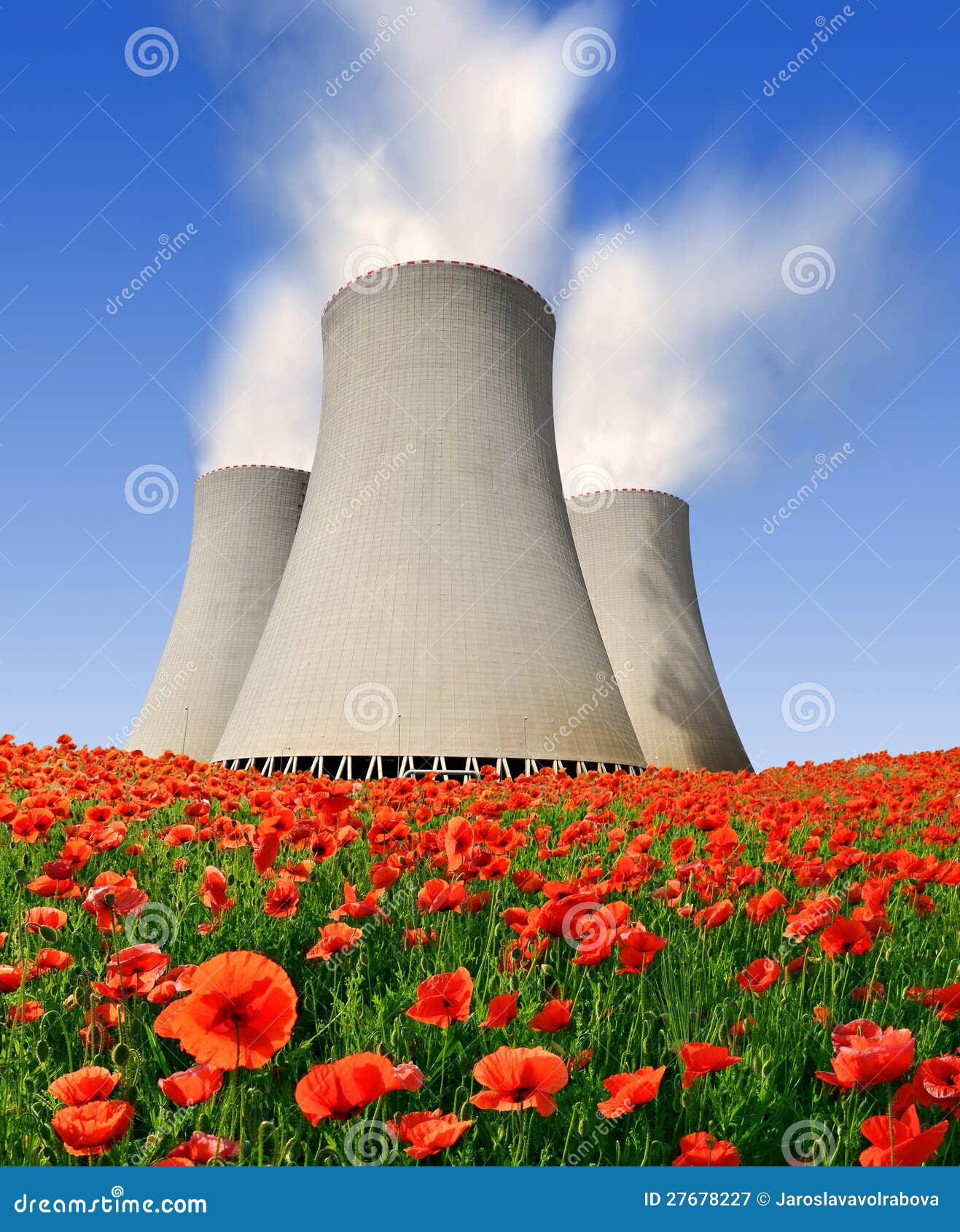 Nuclear Power Plant Temelin in Czech Republic Stock Image - Image of ...