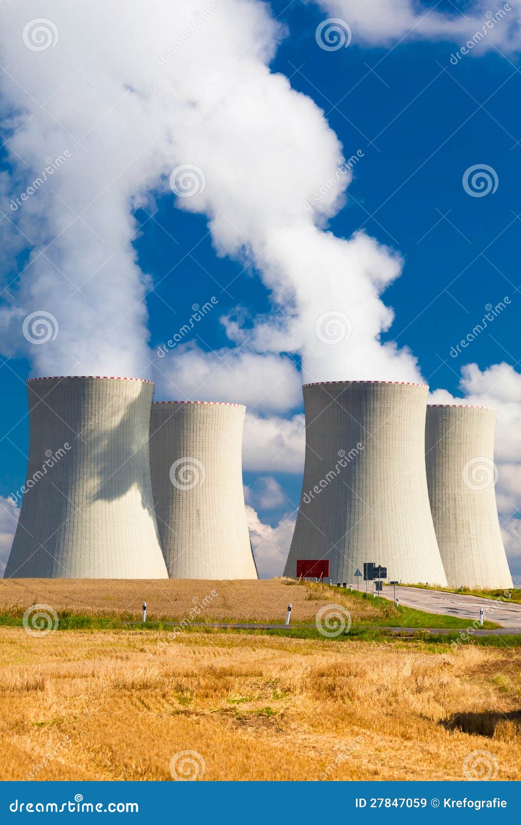 Nuclear Power Plant in Temelin, Czech Republic Stock Image - Image of ...