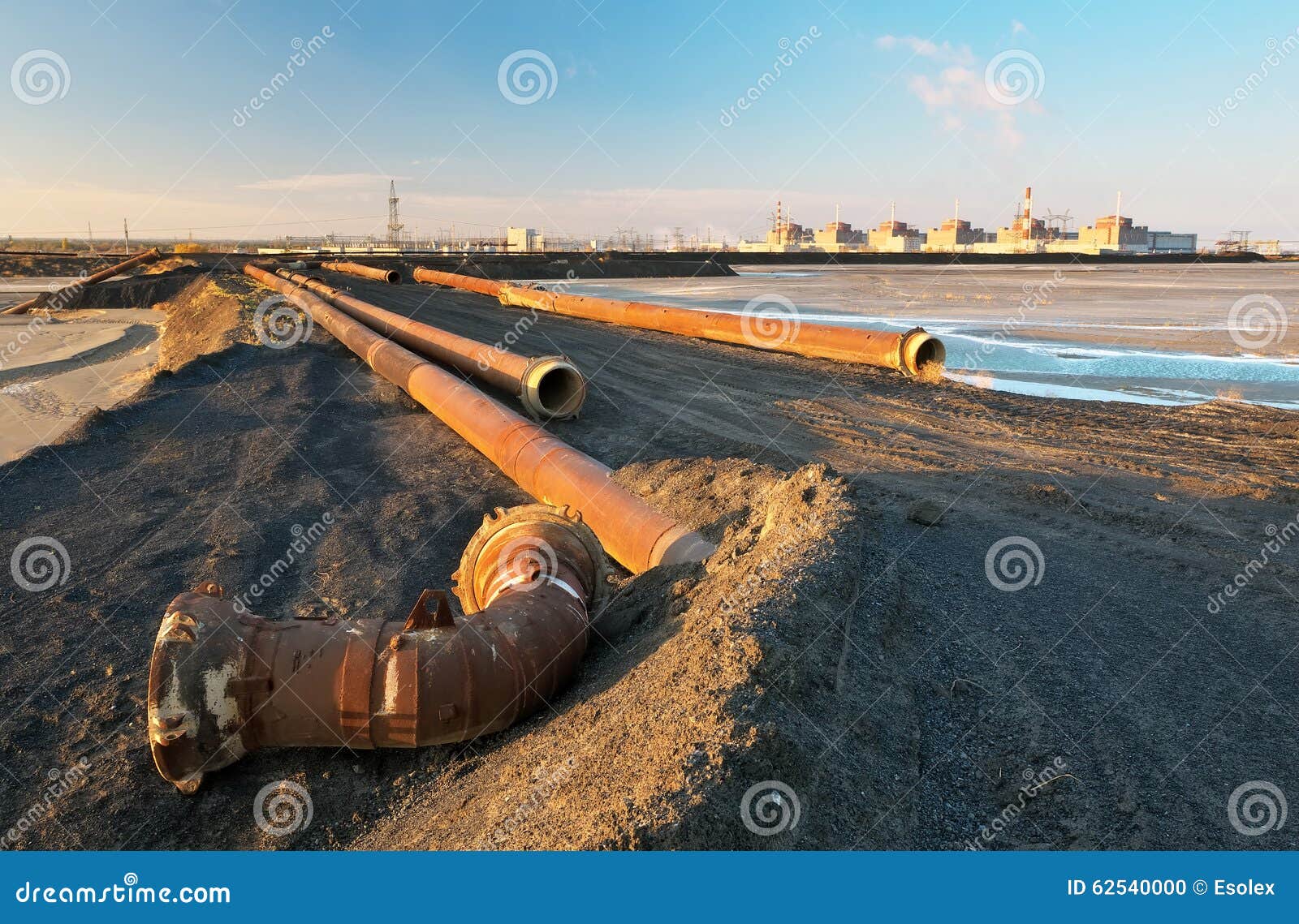 Nuclear Power Plant Units and Pipes Stock Photo - Image of factory ...