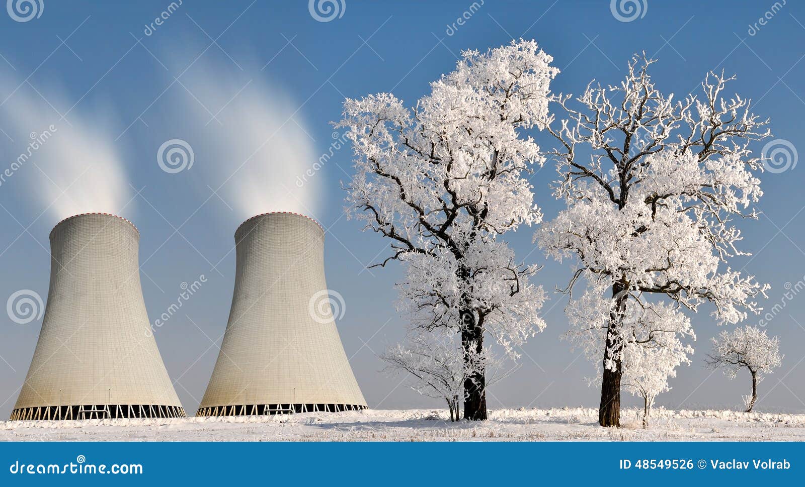 Nuclear power plant stock photo. Image of industrial - 48549526