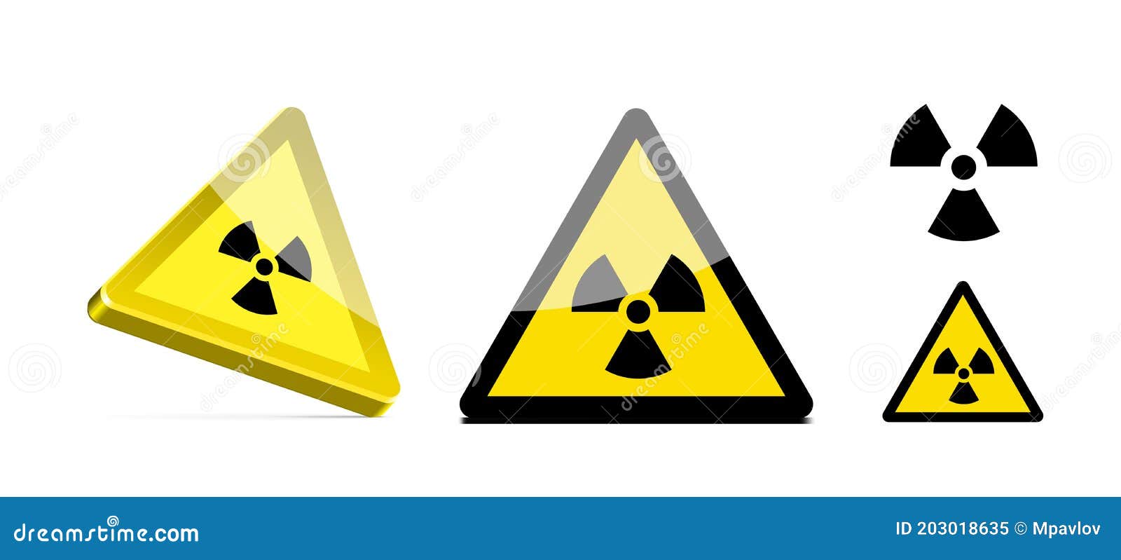 Nuclear Power Sign. Vector Illustration Stock Vector - Illustration of ...