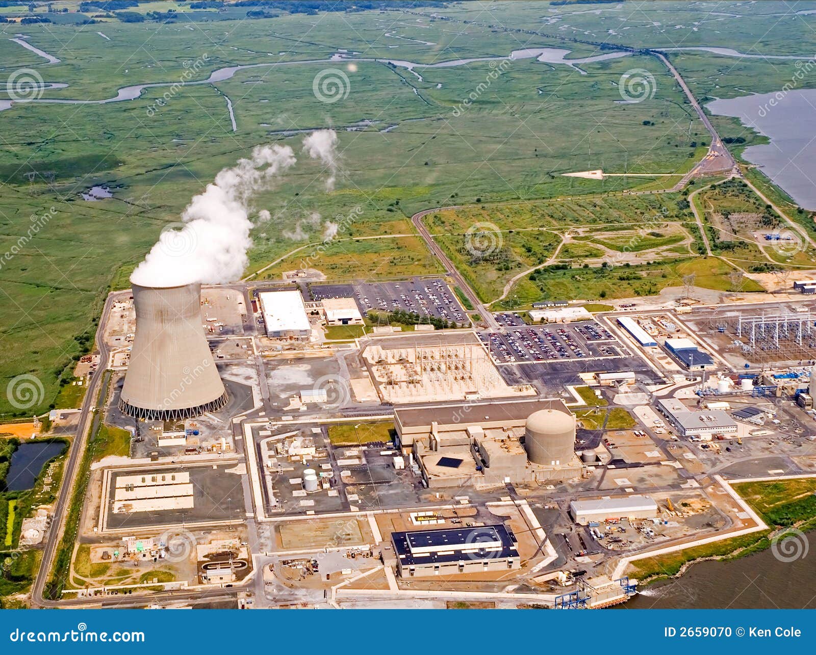 Nuclear power station stock photo. Image of infrastructure - 2659070