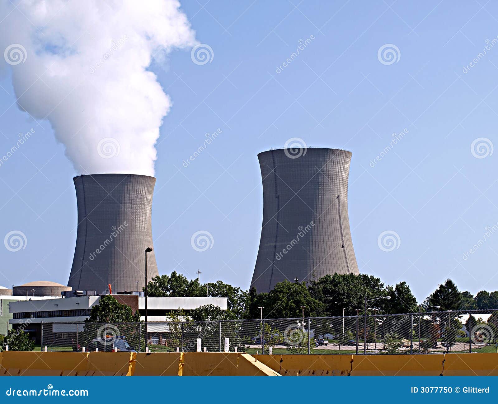 Nuclear Powers Stacks Stock Photo - Image: 3077750