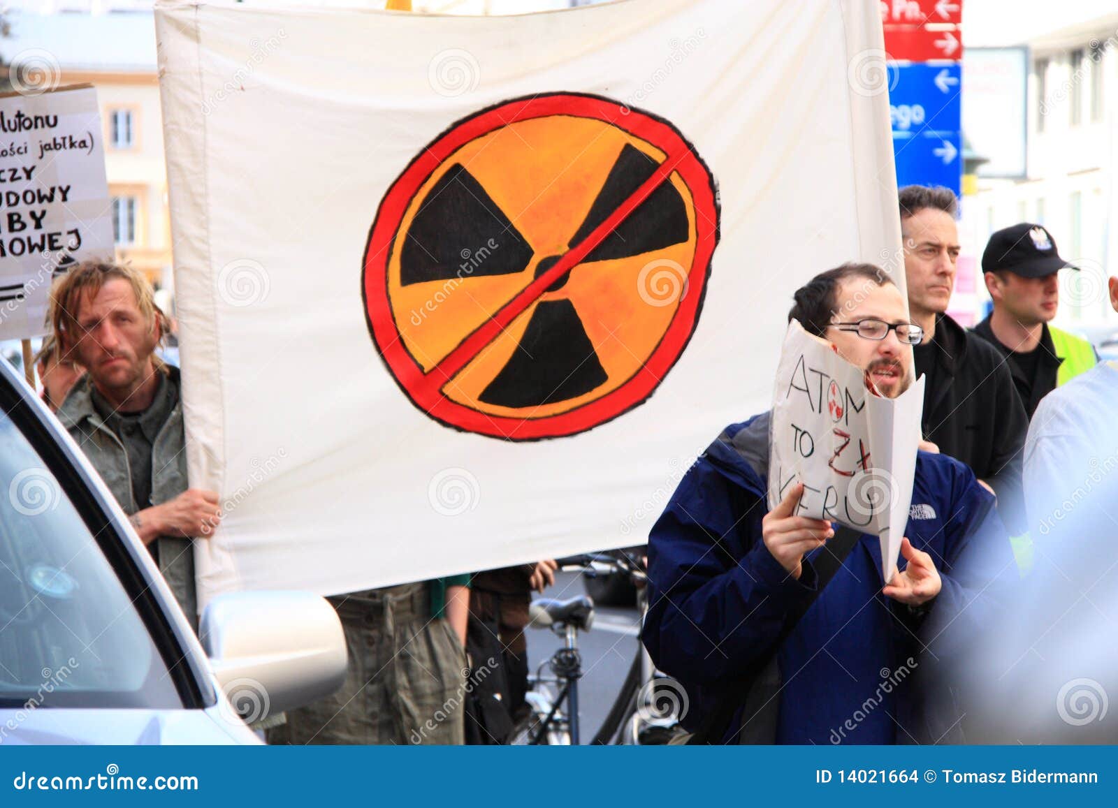 Nuclear protest editorial stock image. Image of action - 14021664