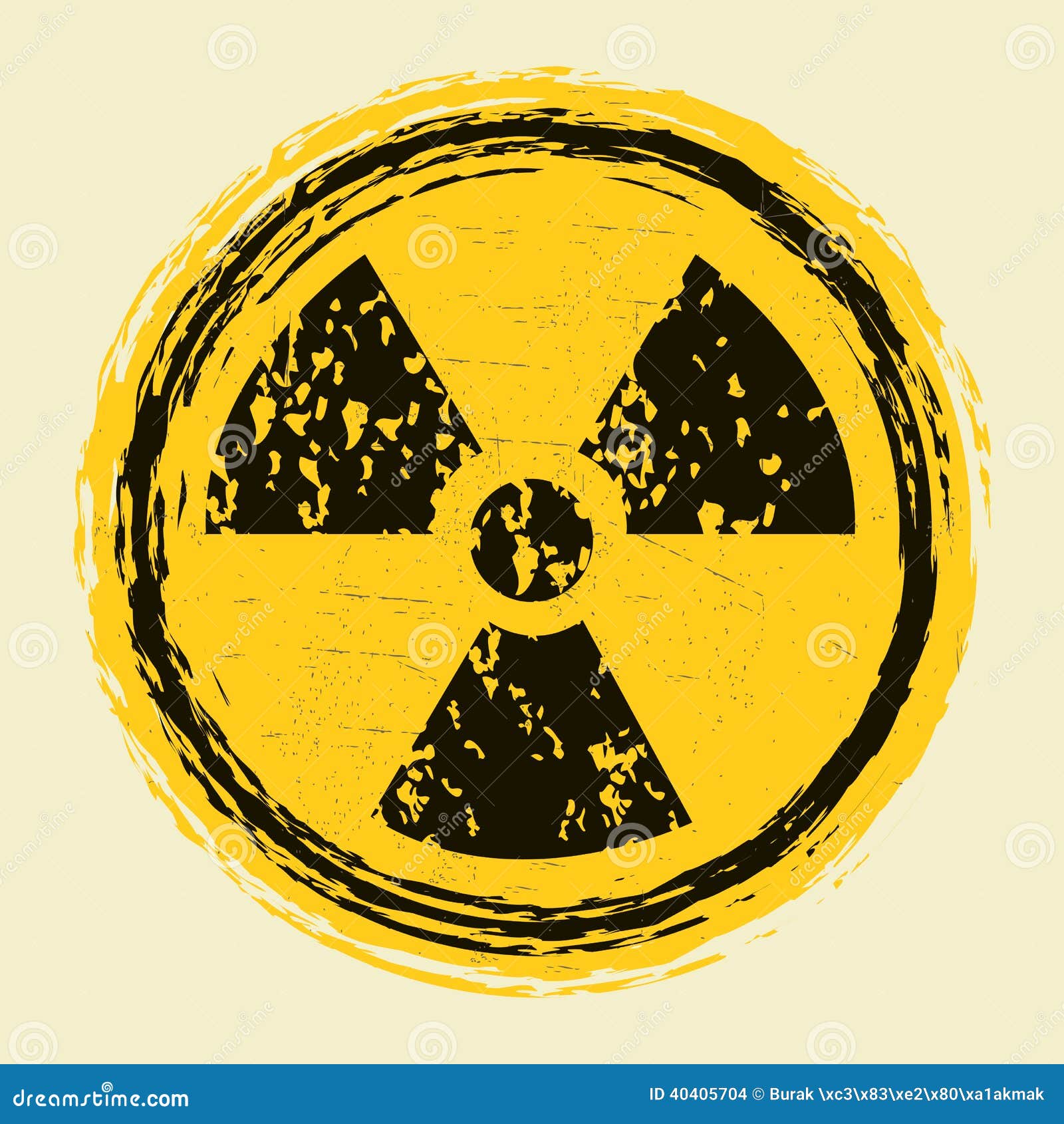 Nuclear Radiation Symbol Vector Hand Drawing Doodle | CartoonDealer.com ...