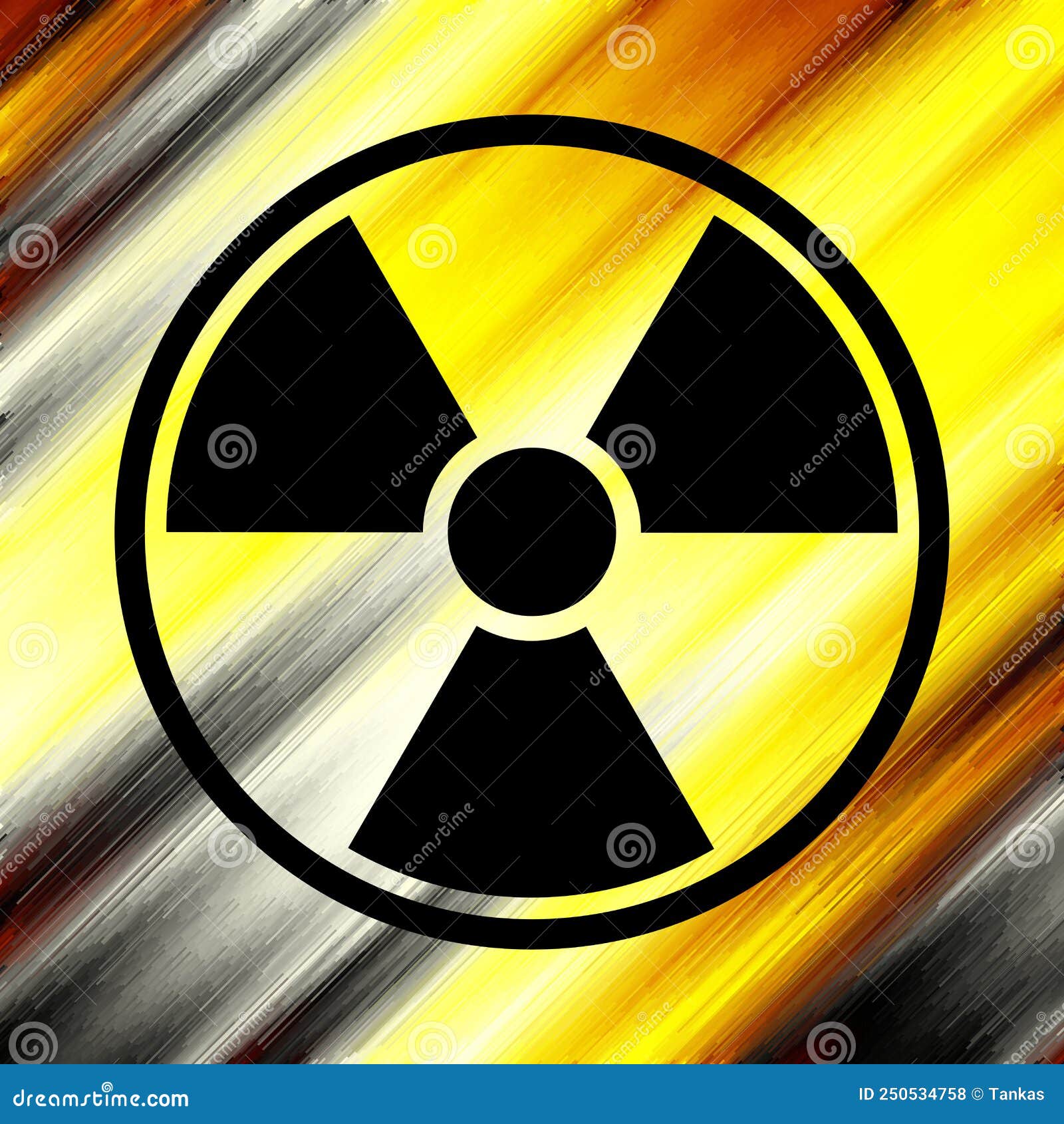 Faded Radioactivity Symbol Is Showing Ionizing Radiation Danger In ...