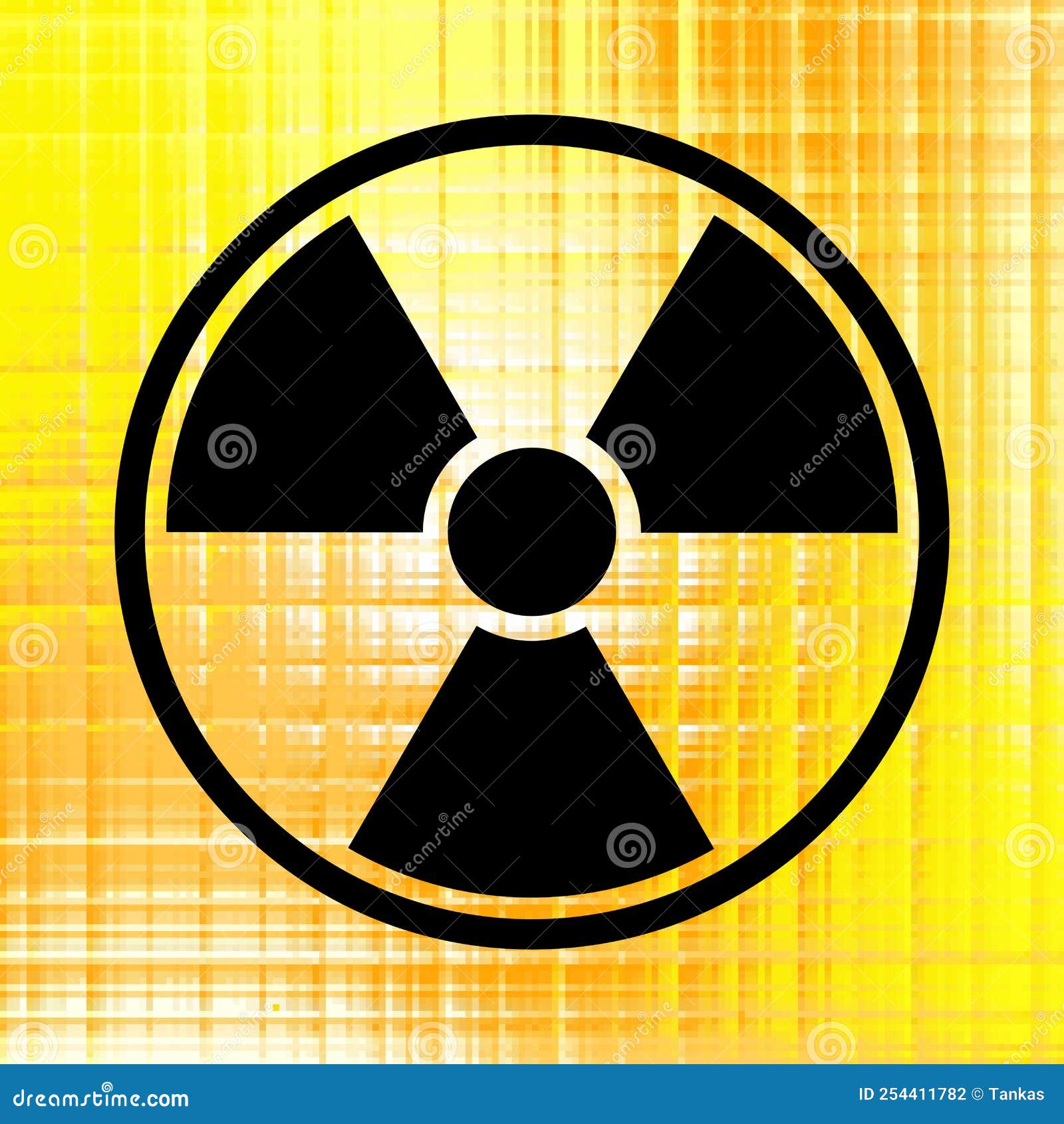 Nuclear Radiation Symbol on Grunge Wall. Vector Background Stock Vector ...