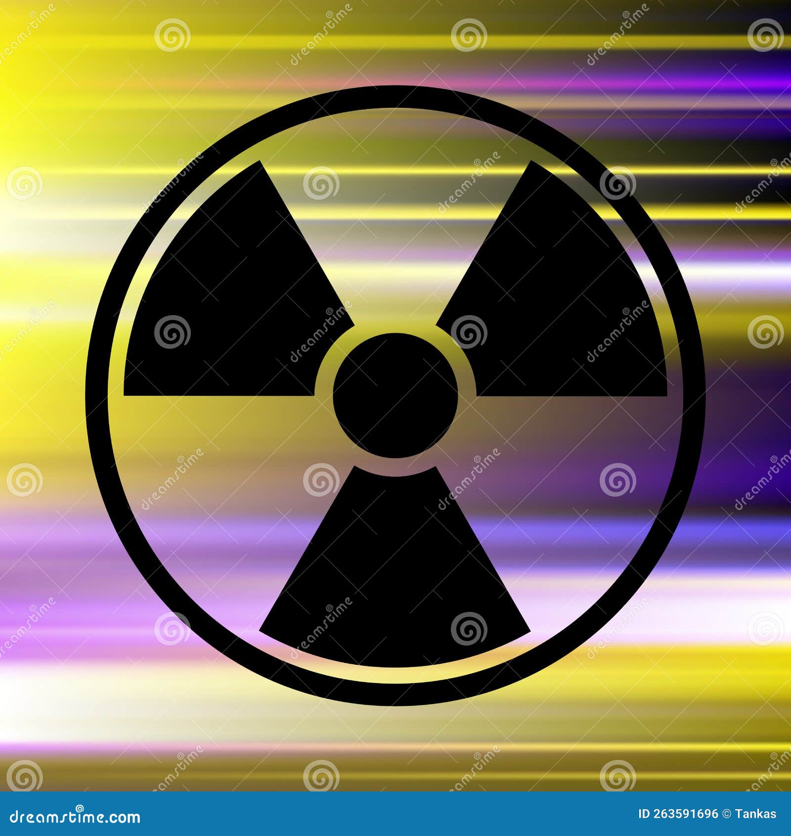 Faded Radioactivity Symbol Is Showing Ionizing Radiation Danger In ...