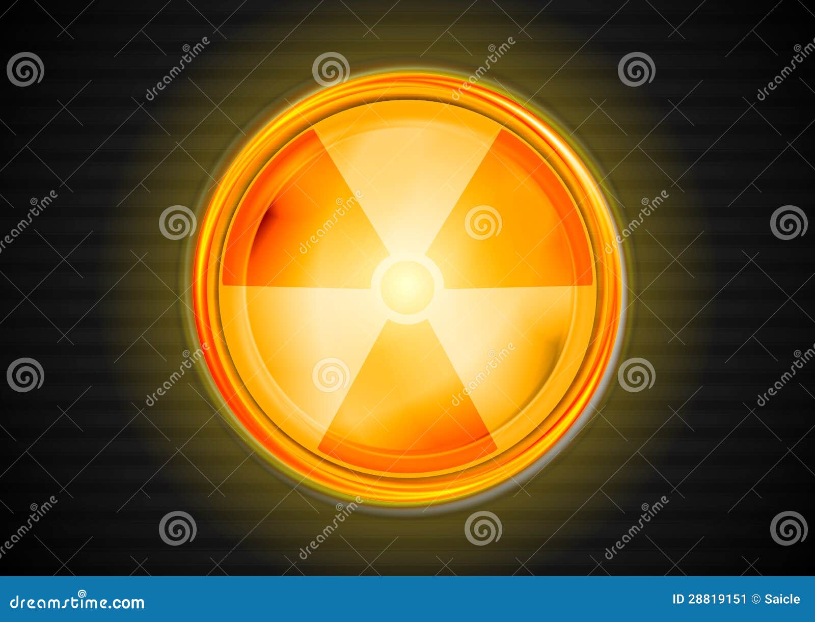 Nuclear Radiation Symbol Vector Hand Drawing Doodle | CartoonDealer.com ...