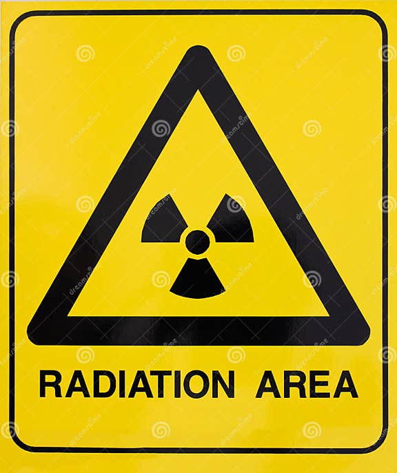 Nuclear Radiation Warning Sign Stock Image - Image of energy, radio ...