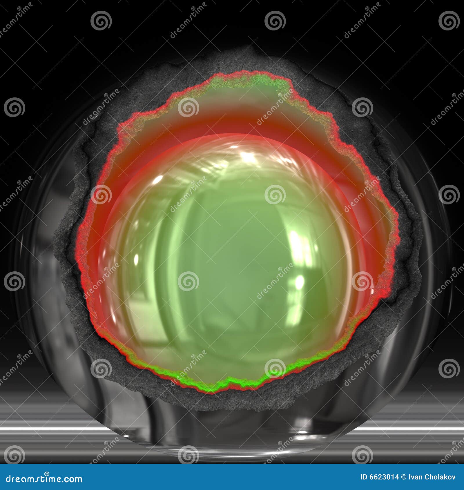 Nuclear reaction stock illustration. Illustration of radiocativity ...