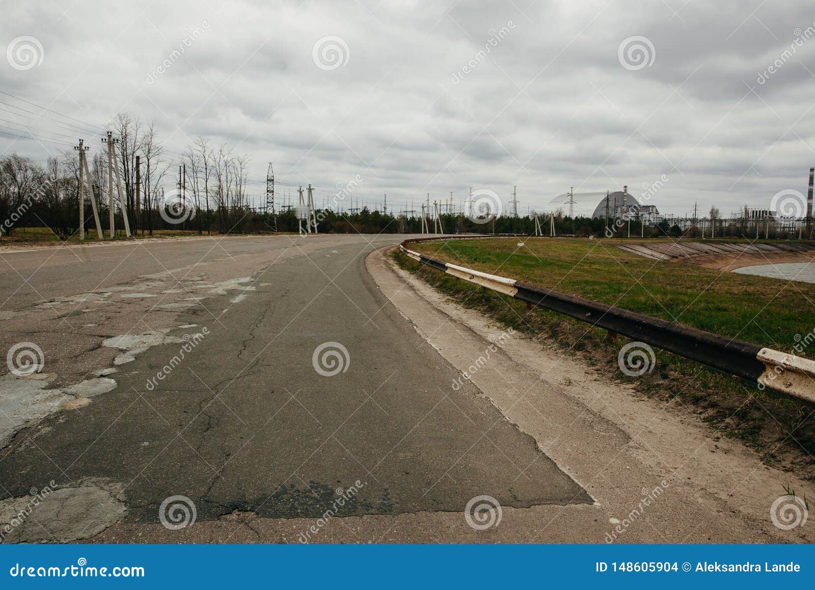 Nuclear Reactors of Chernobyl Power Plant Next To Pripyat River, 4th ...