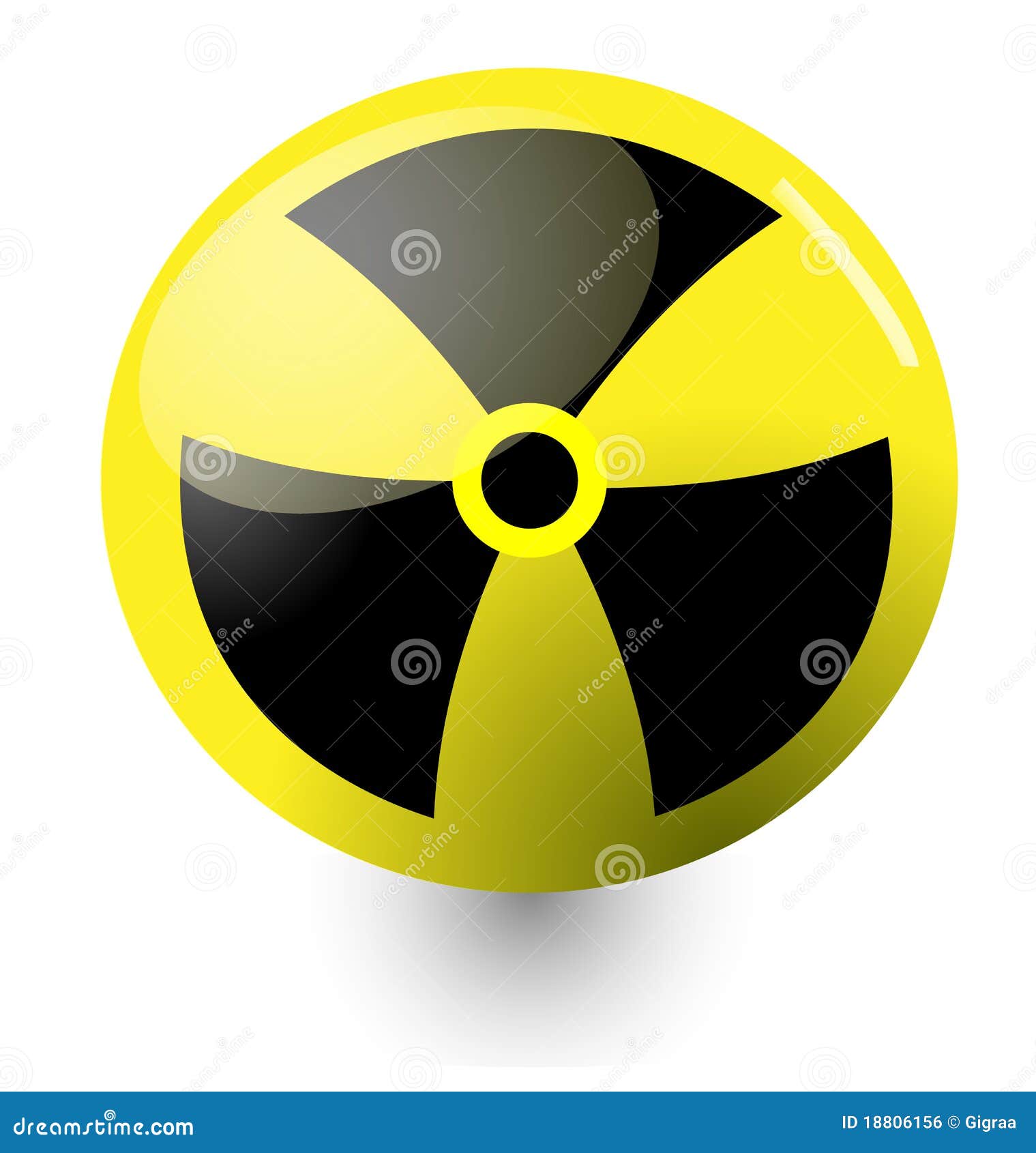 Nuclear sign stock vector. Illustration of bomb, environment - 18806156