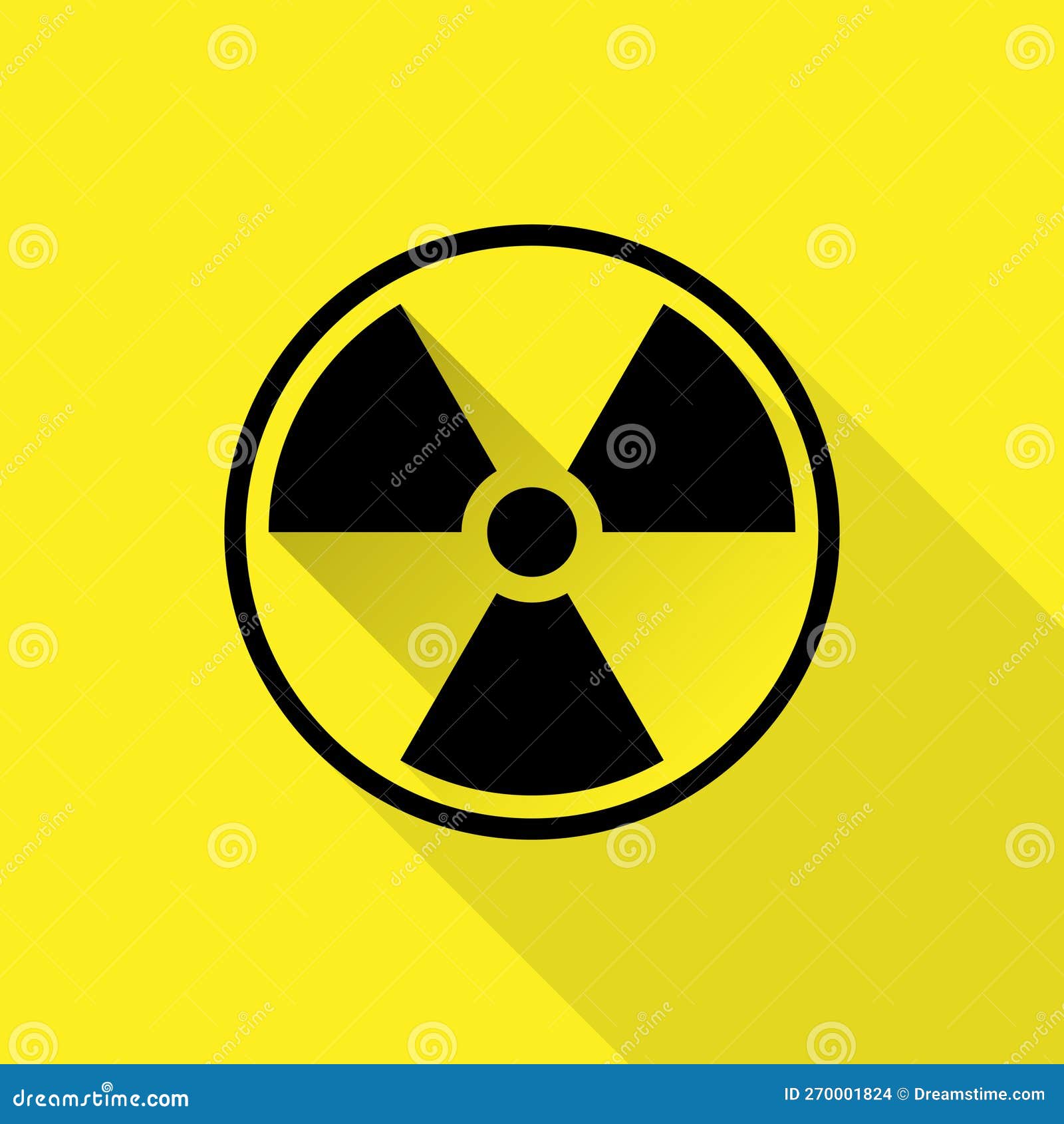 Nuclear sign. stock vector. Illustration of atomic, power - 270001824