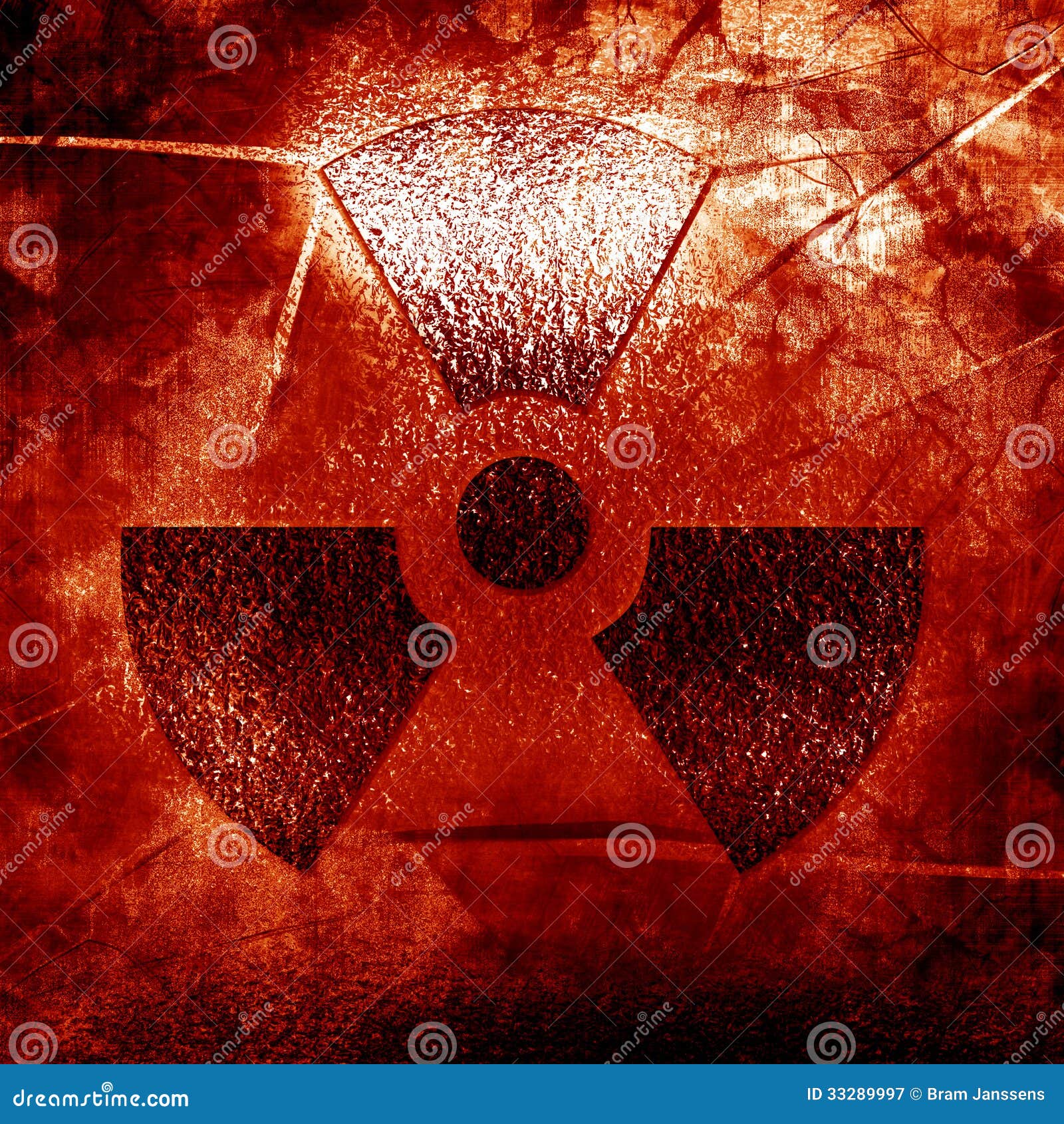 Nuclear sign stock illustration. Illustration of failure - 33289997