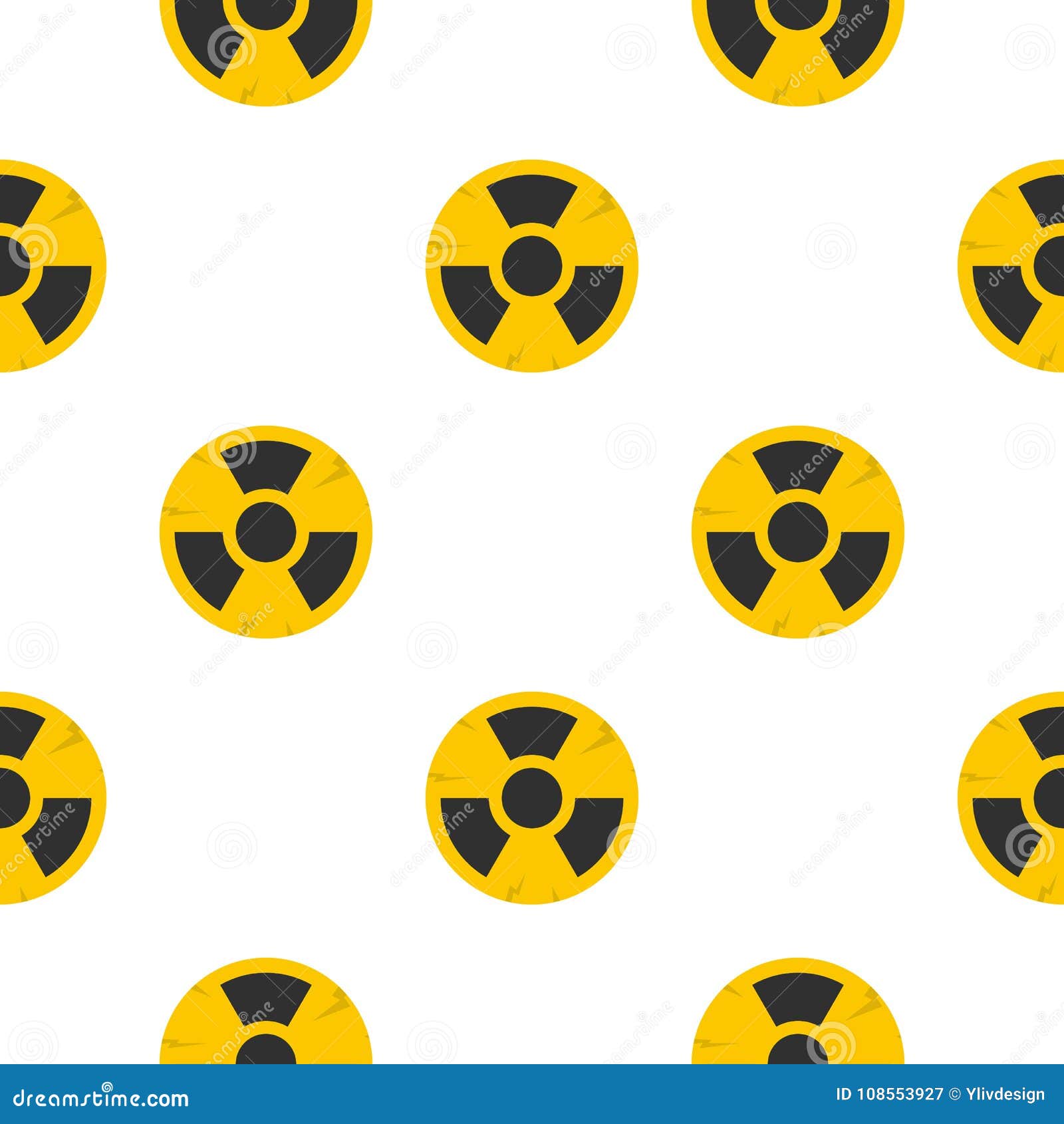 Nuclear Sign Pattern Seamless Stock Vector - Illustration of power ...