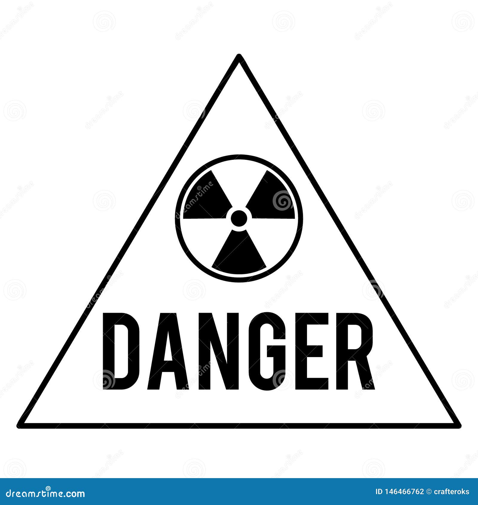 Nuclear Sign Radiation Hand Drawn, Vector, Eps, Logo, Icon, Silhouette ...
