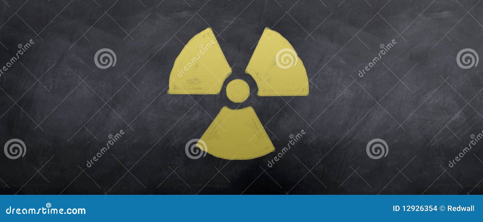 Nuclear Symbol stock photo. Image of atom, burn, blackboard - 12926354
