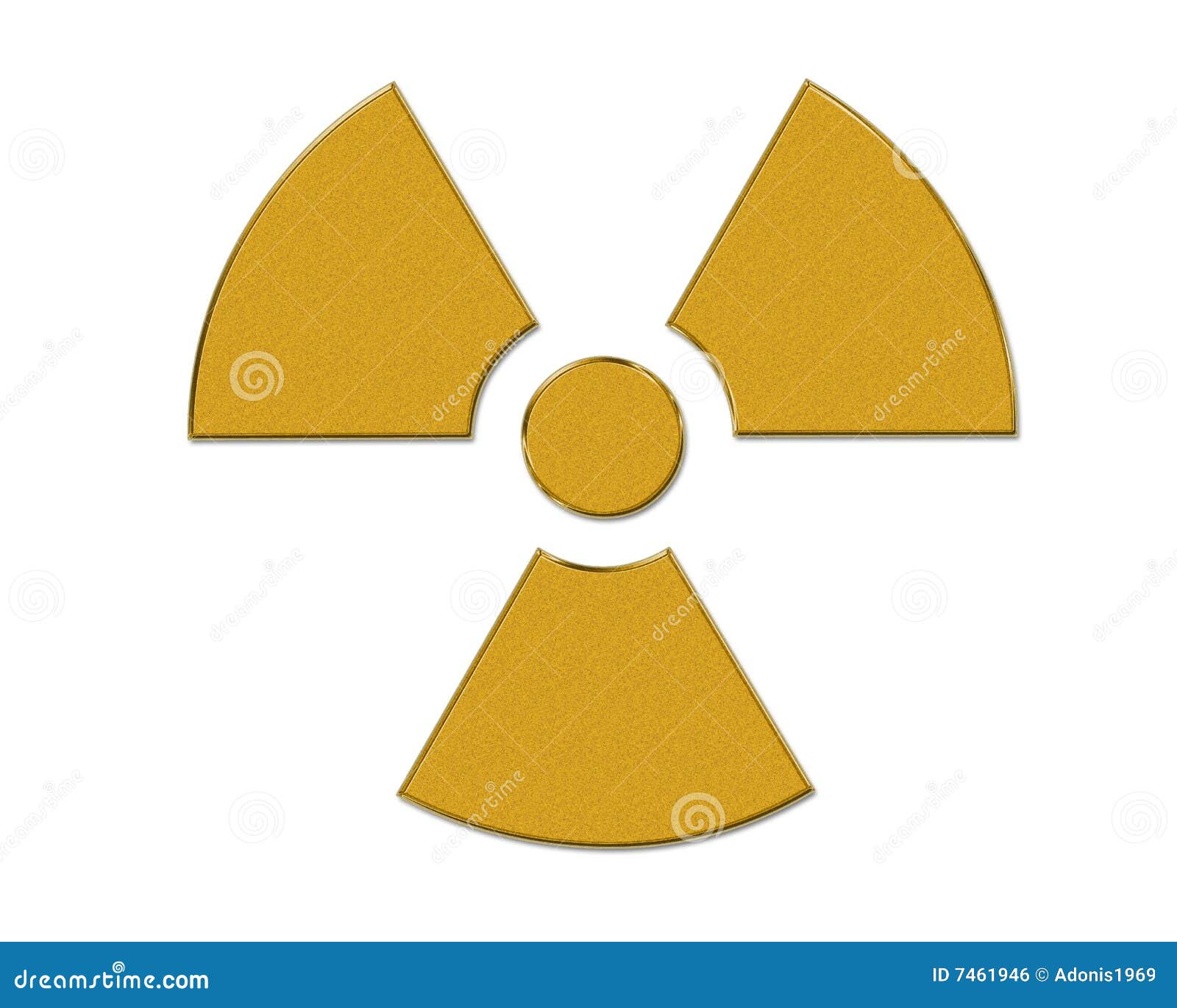 Nuclear symbol stock illustration. Illustration of emblem - 7461946