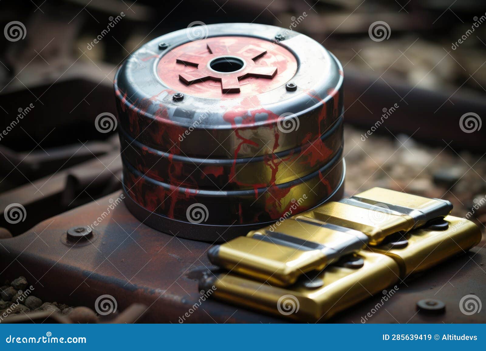 Nuclear Symbol On Fabric Royalty-Free Stock Image | CartoonDealer.com ...