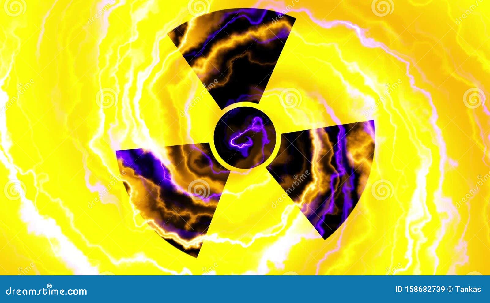 Nuclear Symbol Flashing Icon Loop Stock Video - Video of energy, atomic ...