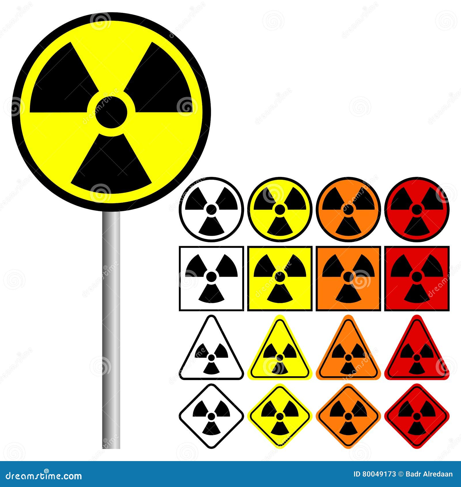 Nuclear Symbol Icon - Vector Illustration Stock Vector - Illustration ...