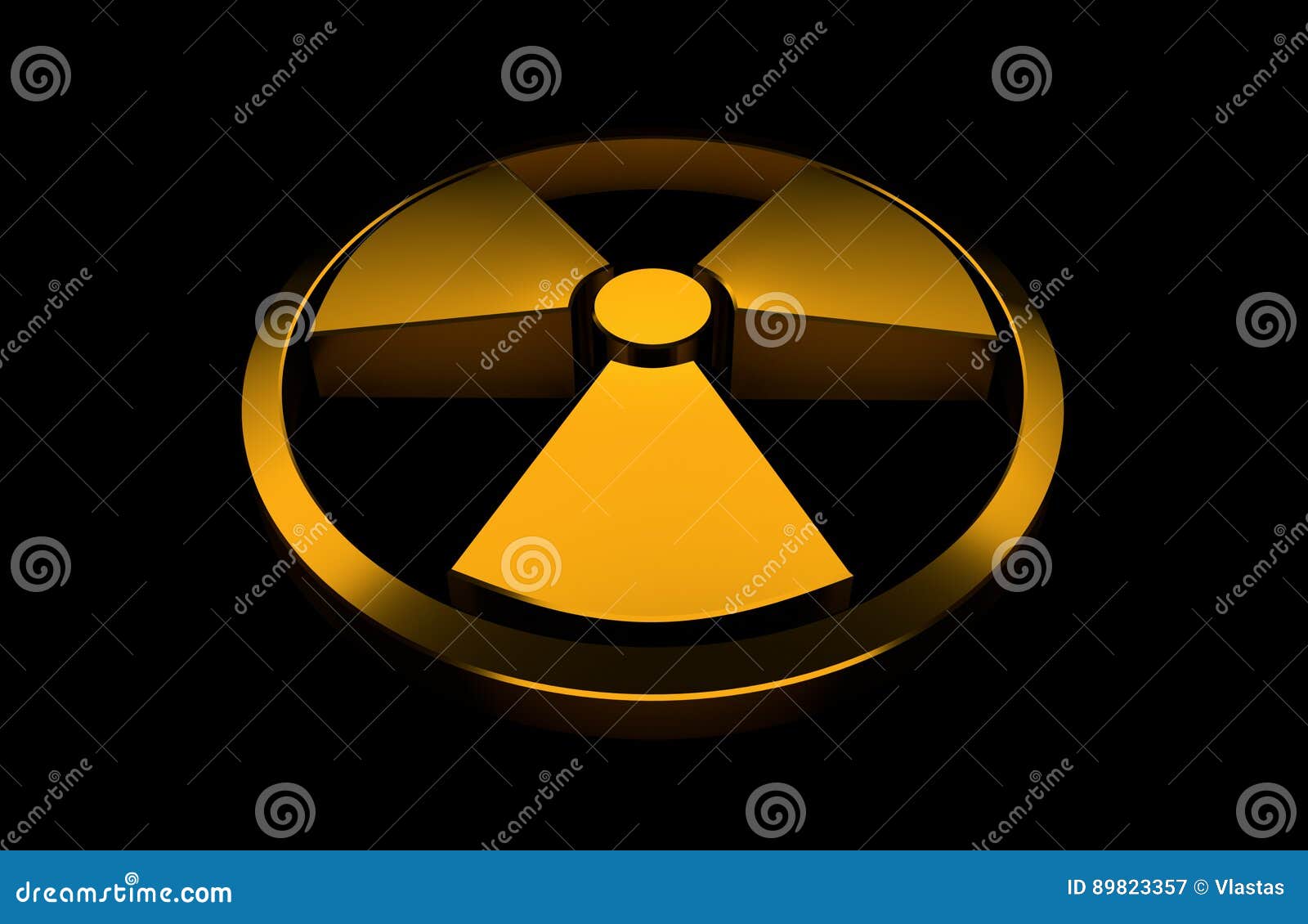 Nuclear symbol stock illustration. Illustration of industry - 89823357
