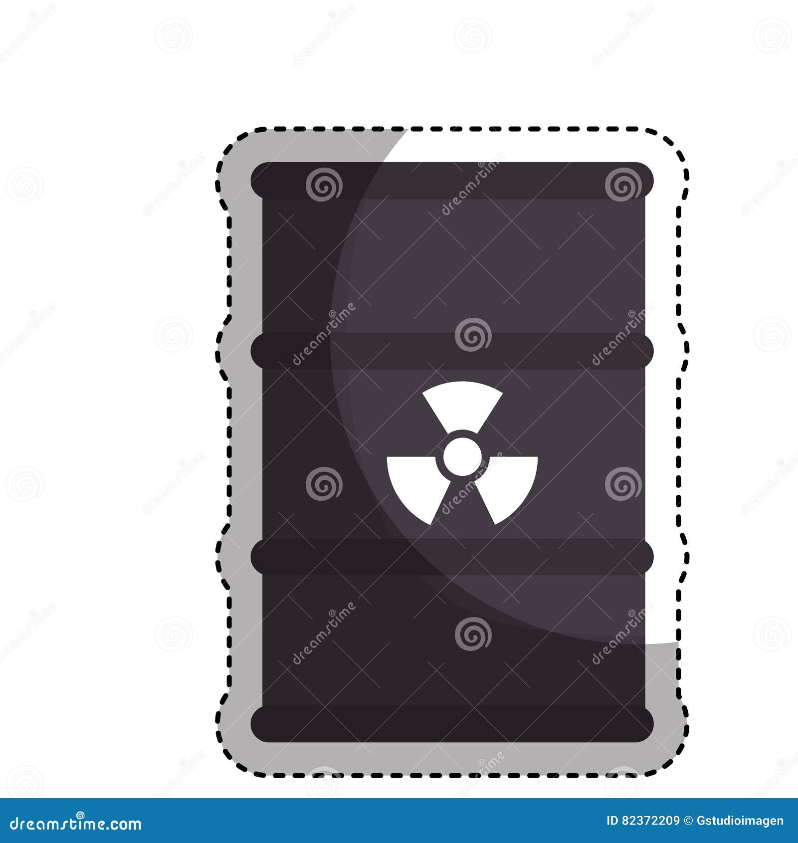 Nuclear tank isolated icon stock illustration. Illustration of graphic ...