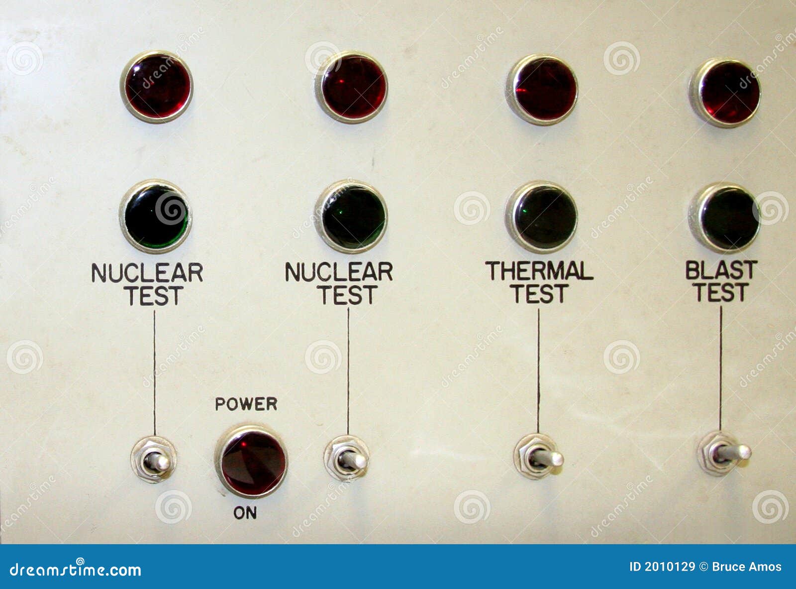 Nuclear test panel stock image. Image of nuclear, fear - 2010129