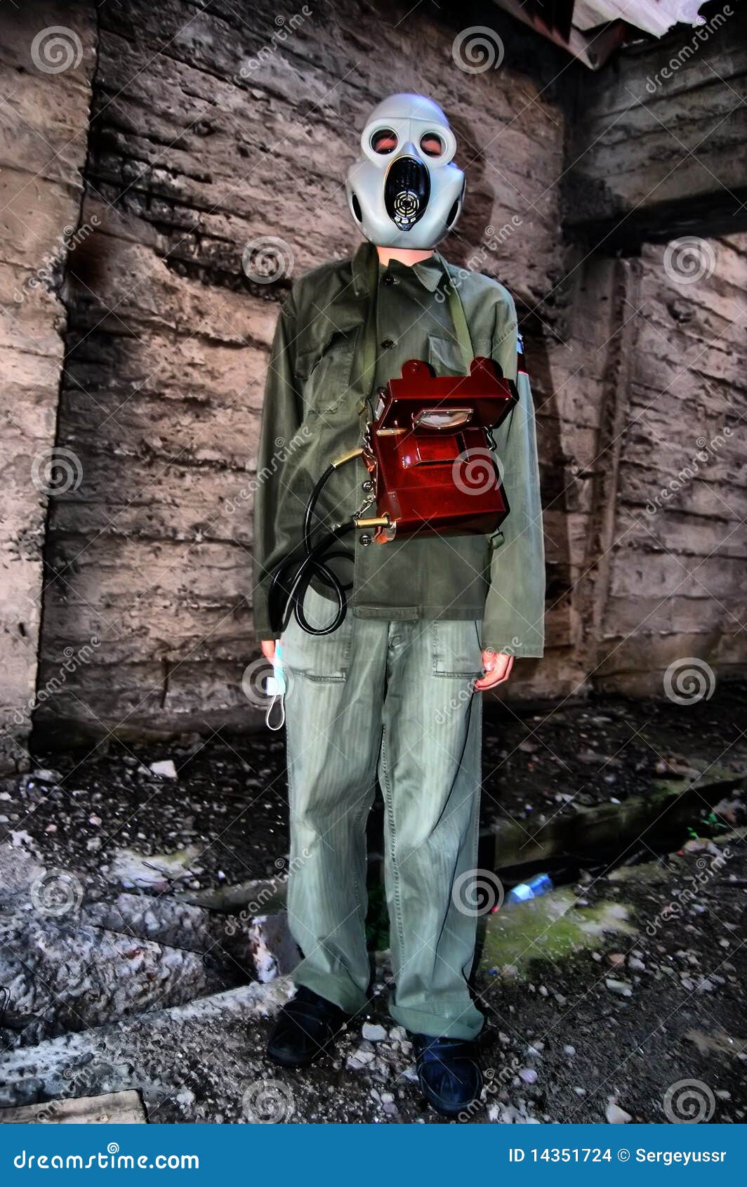 Nuclear tourist stock photo. Image of environmental, american - 14351724