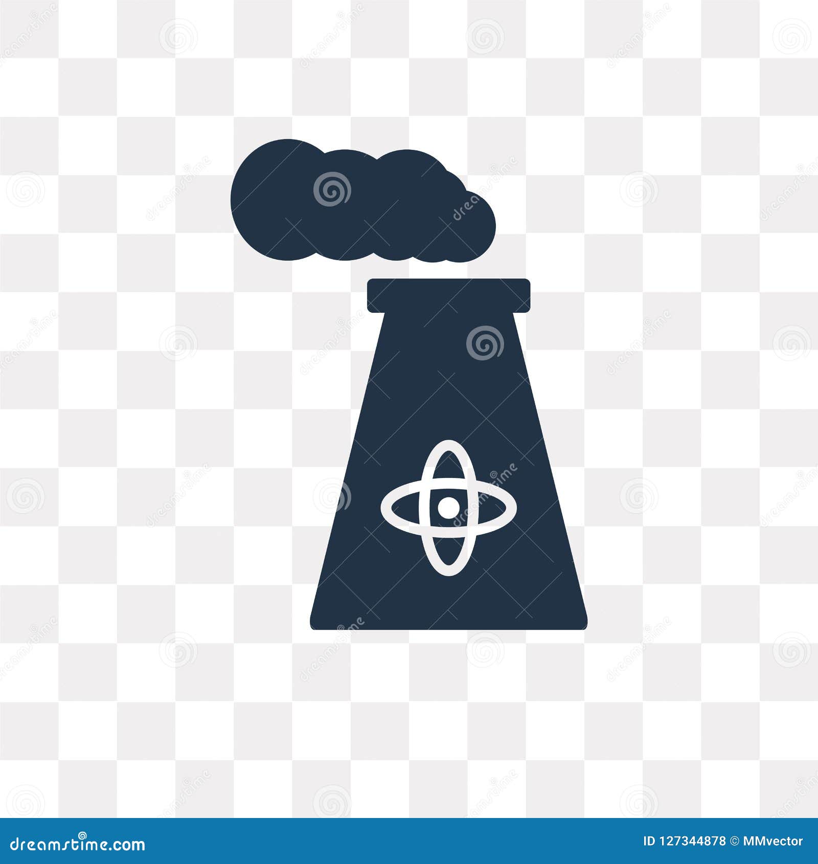 Nuclear Vector Icon Isolated on Transparent Background, Nuclear Stock ...