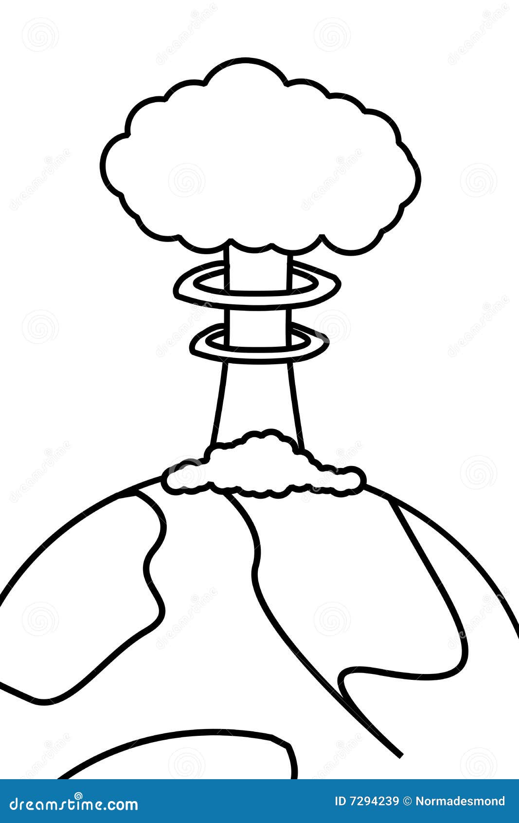 Nuclear war stock illustration. Illustration of wars, nuclear - 7294239