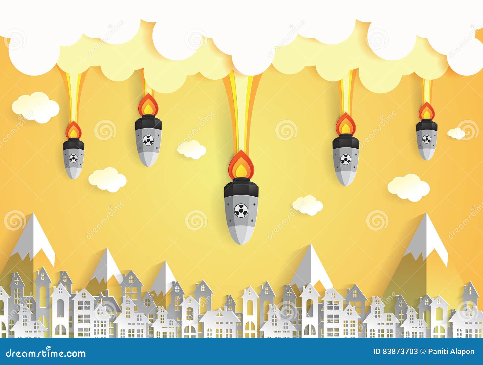 Modern Bombs. Black Vector Silhouettes Are Isolated On A White ...