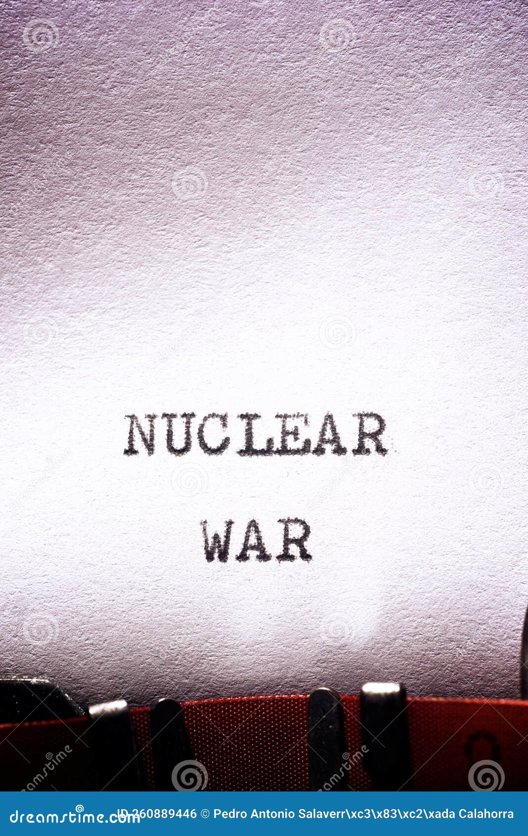 Nuclear war concept stock photo. Image of paper, bomb - 260889446