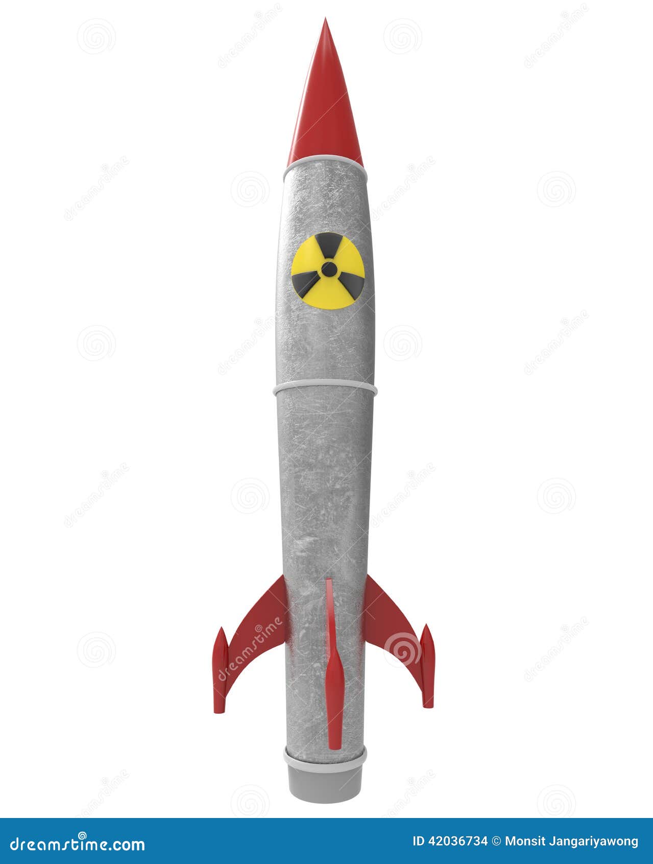 Nuclear Warhead with Clipping Mask Stock Illustration - Illustration of ...