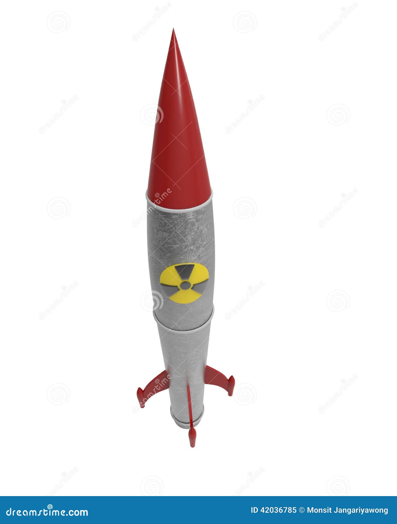Nuclear Warhead Solid Icon. Atomic Bomb Vector Illustration Isolated On ...