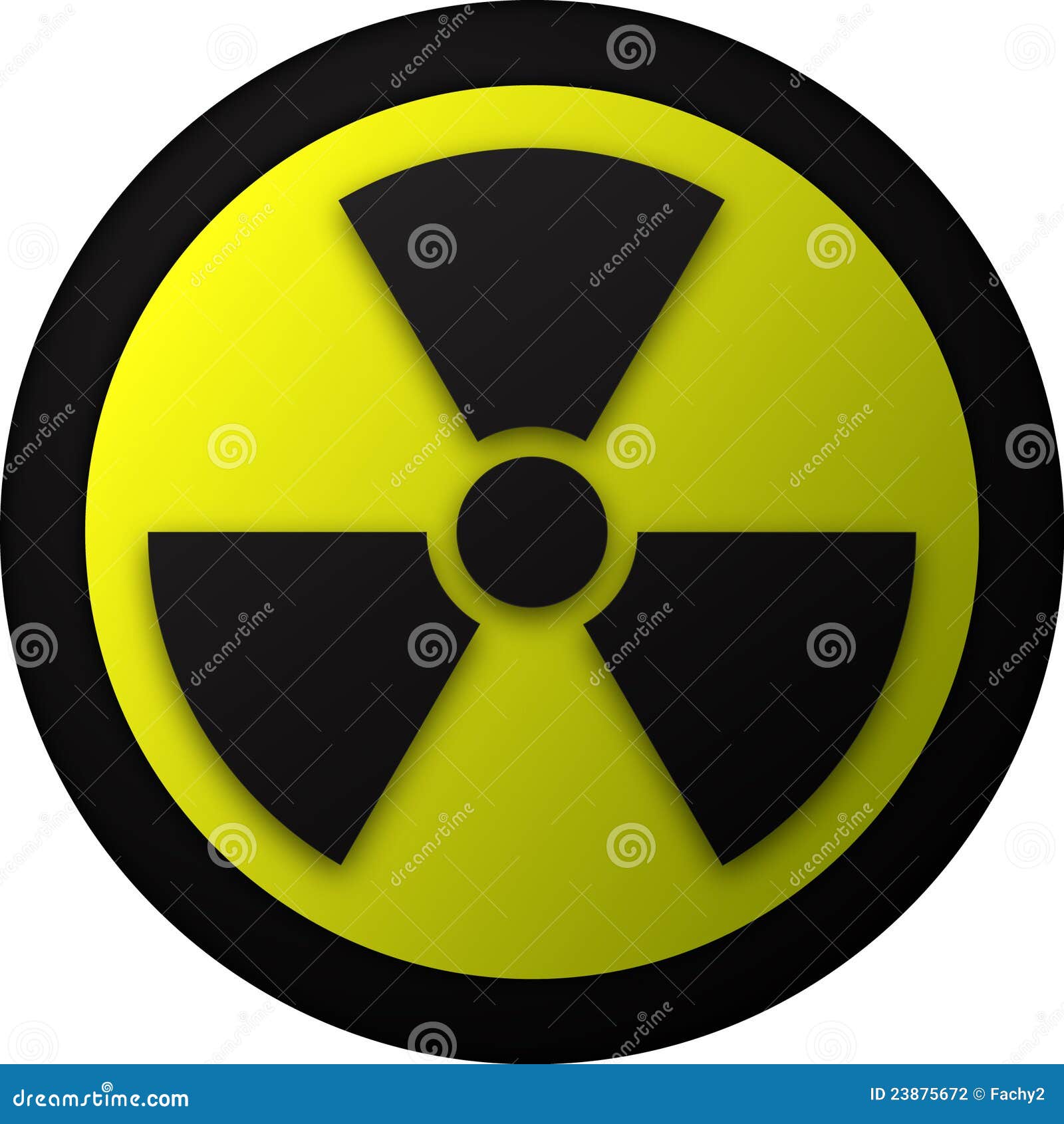 Nuclear Warning Symbol Illustration Stock Vector - Illustration of ...