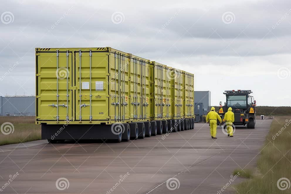 Nuclear Waste Being Transported in Special Containers for Permanent ...