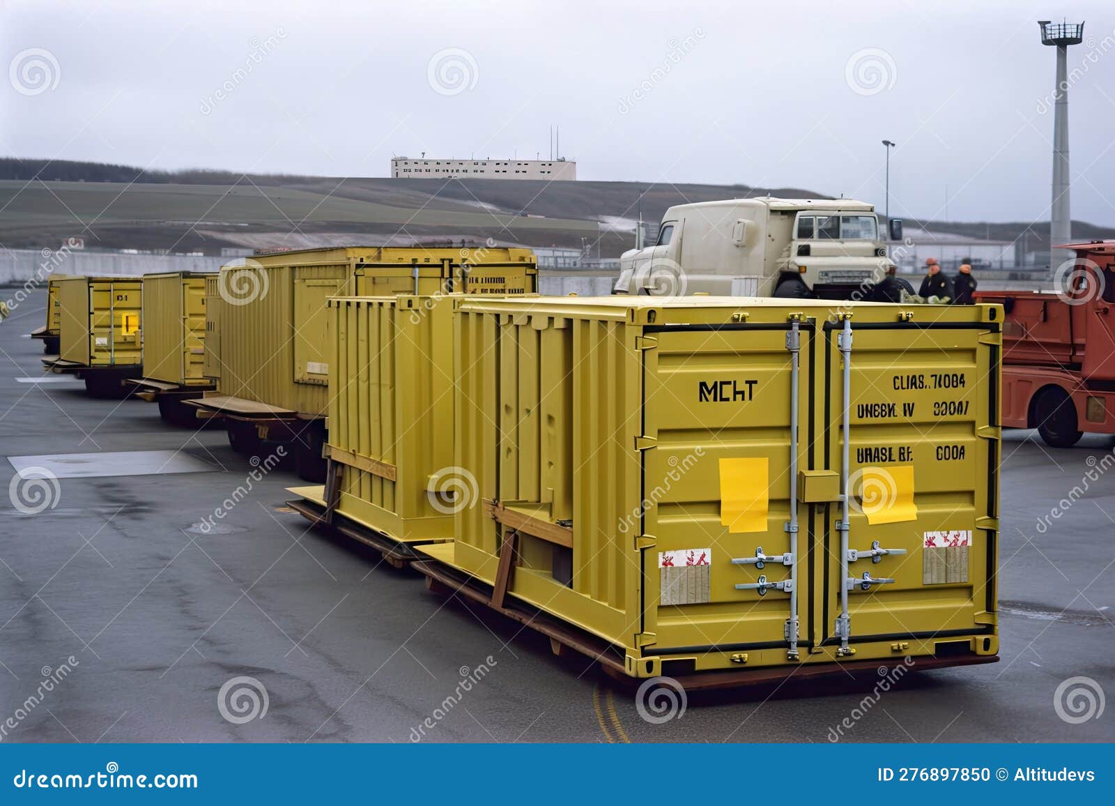 Nuclear Waste Being Transported in Special Containers for Permanent ...