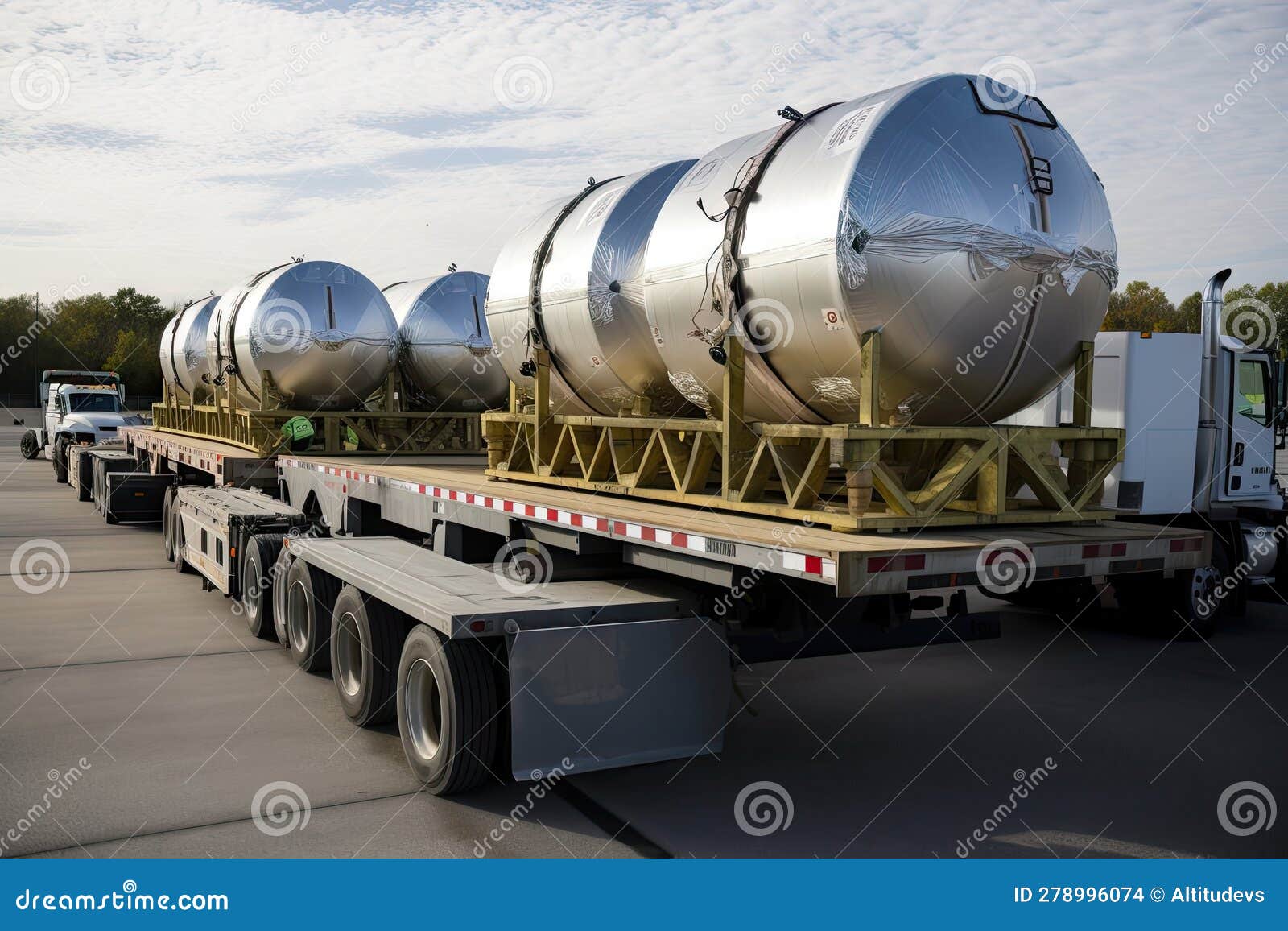 Nuclear Waste Being Transported in Specialized, Secure Trucks To Its ...