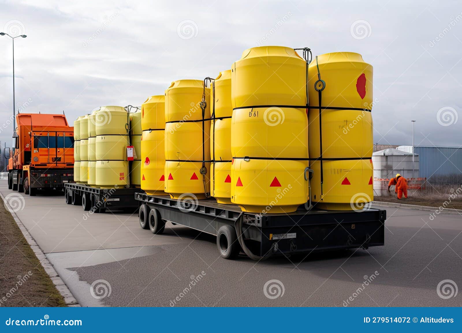 Nuclear Waste Being Transported To Storage Facility in Secure and Safe ...