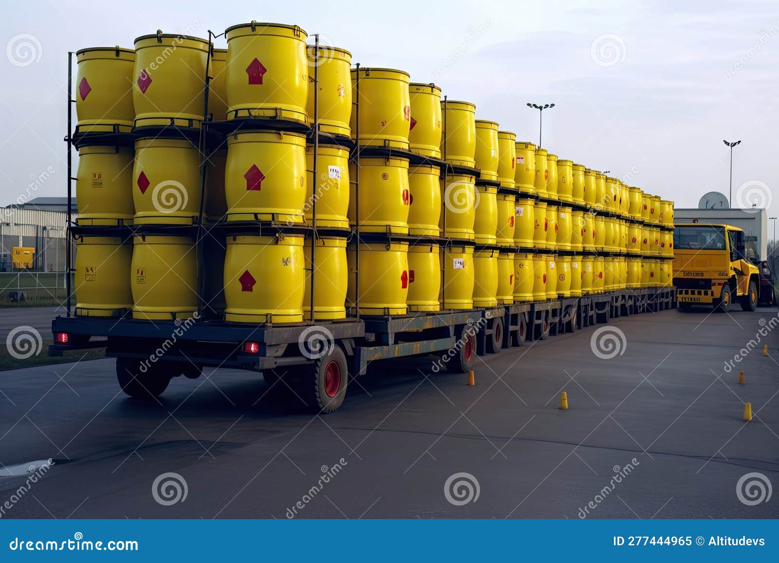 Nuclear Waste Being Transported To Storage Facility in Secure and Safe ...
