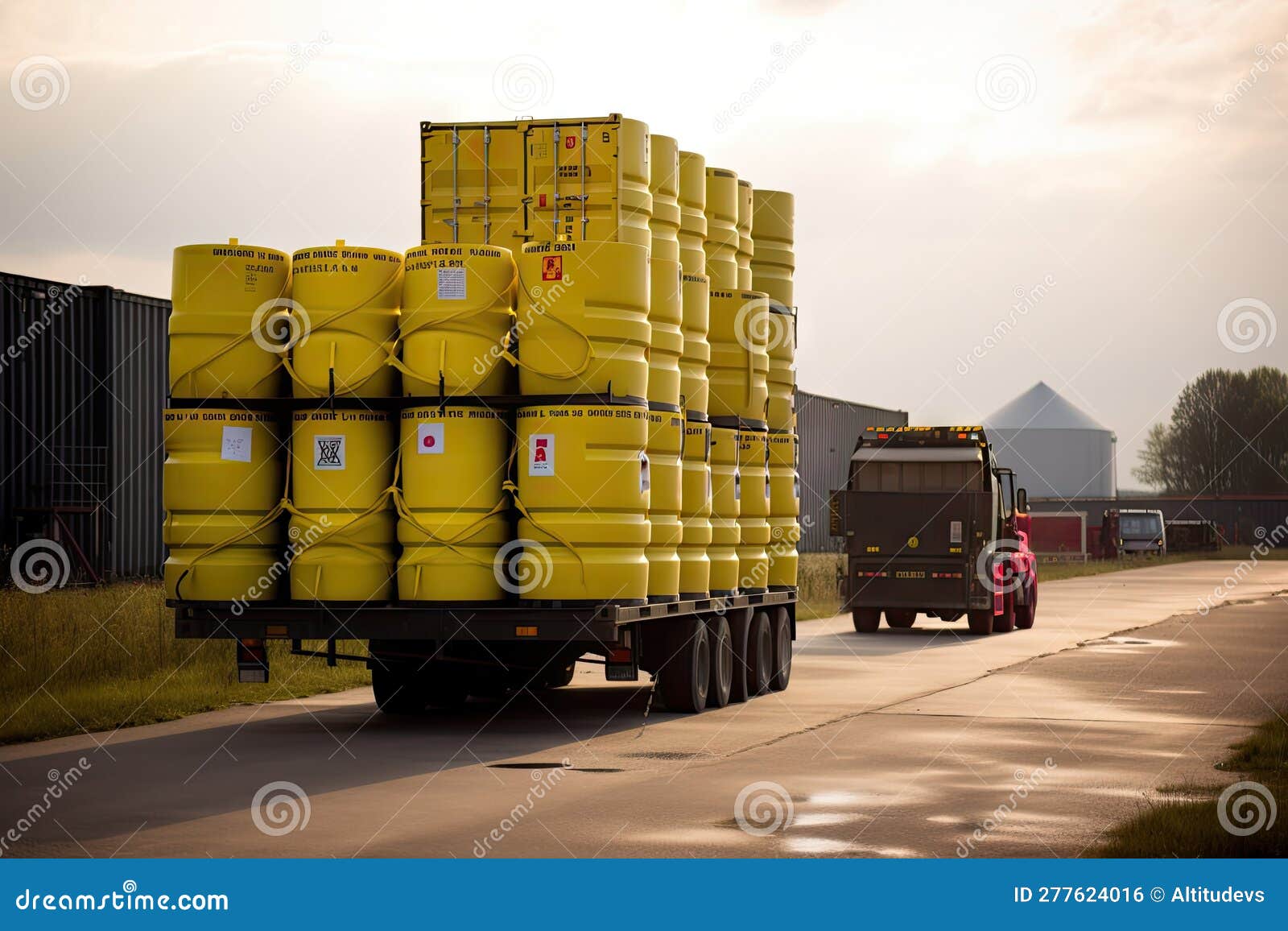 Nuclear Waste Being Transported To Storage Facility in Secure and Safe ...