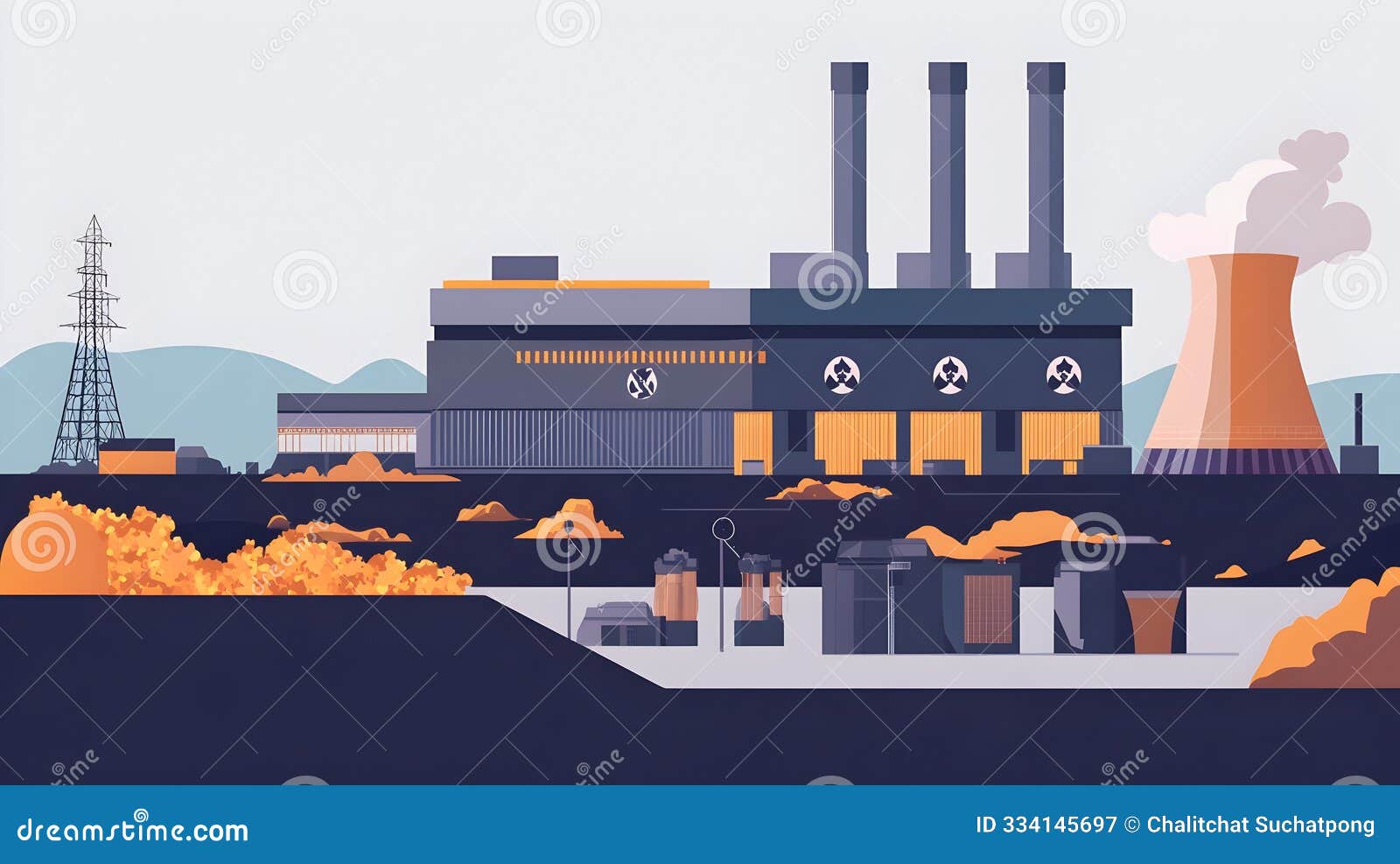 Nuclear Waste Disposal Facility Emphasizing Challenges Stock ...