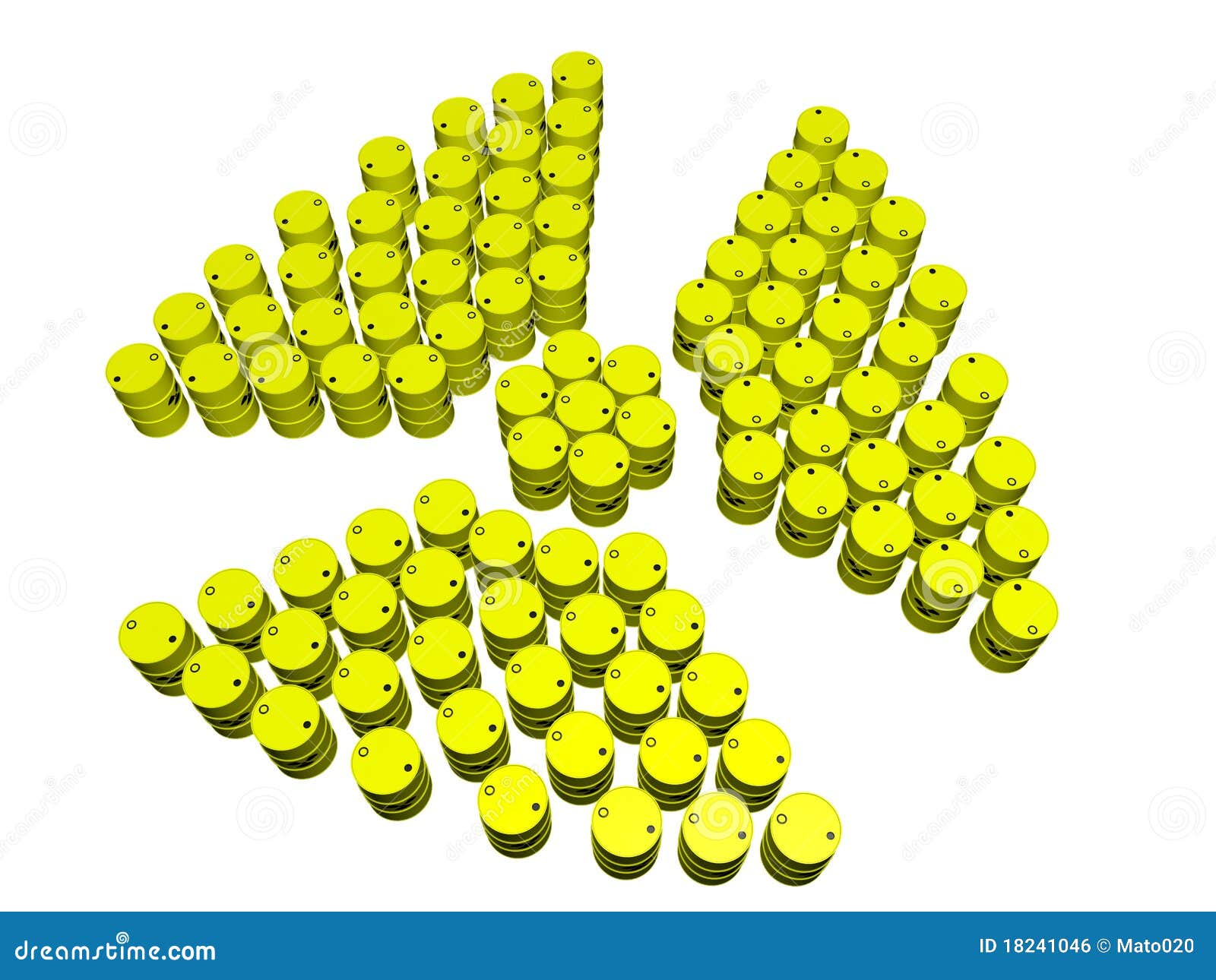 Nuclear waste warning sign stock illustration. Illustration of ...