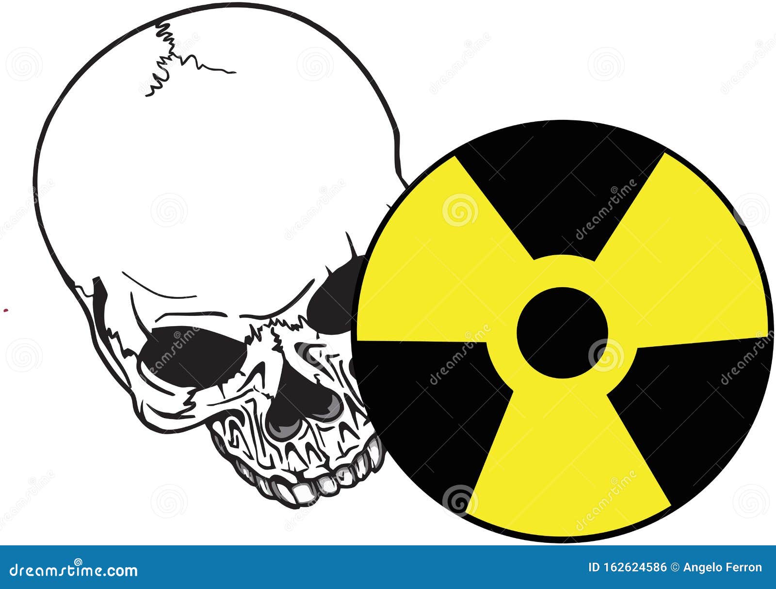 Cow Skull And Nuclear Explosion Royalty-Free Stock Photography ...