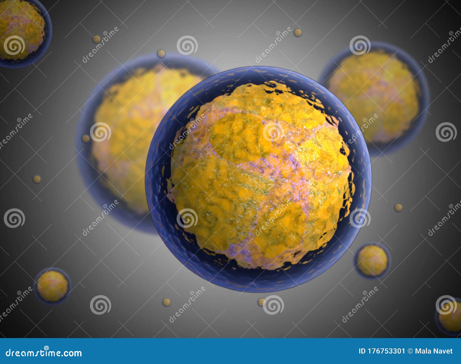 Nucleolo Cellula Staminale 3d. Illustrazione di Stock - Illustrazione ...