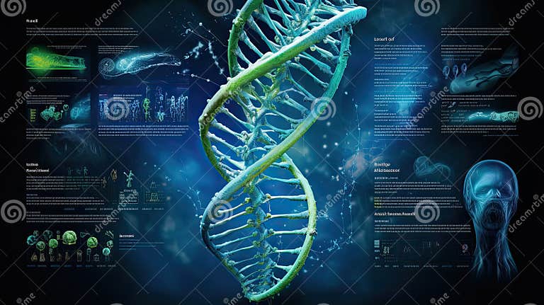 Nucleotide dna infographic stock illustration. Illustration of heredity ...