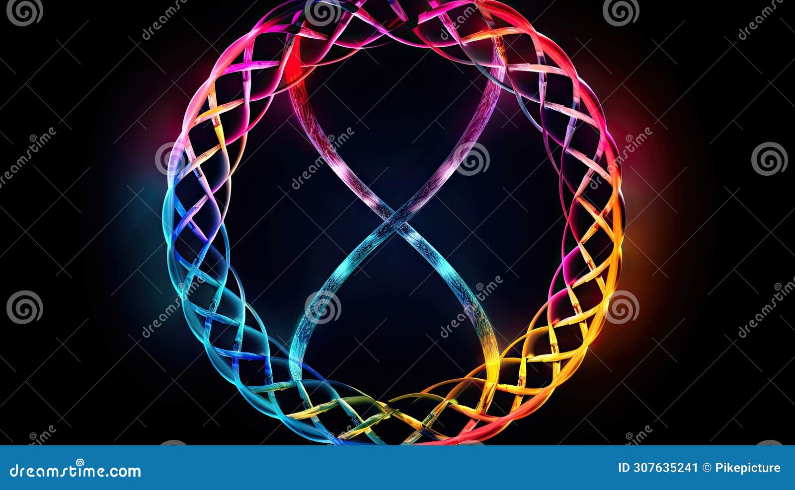 Nucleotide Dna Strand Circle Stock Illustration - Illustration of ...